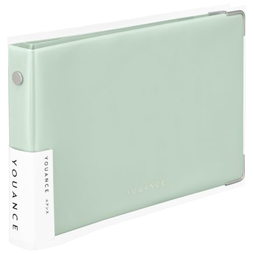 ミント/ミニ/FM64-53・Color:ミントSize:ミニ・パッケージ個数:1・｢あなたに合うカラー。あなたに合う一冊。｣やわらかで落ち着いた色合いの、シンプルなバインダー。・【カラー】ミント 【サイズ】ミニサイズ 縦100×横153×...