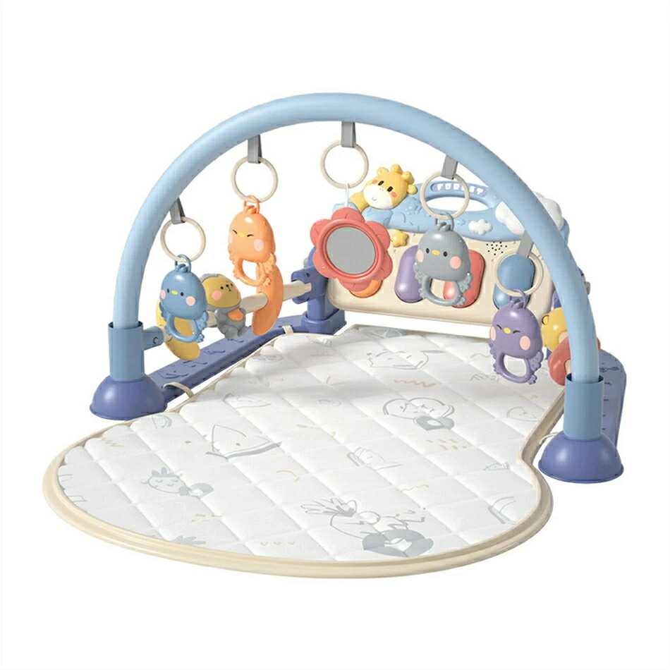 ●商品説明 【ベビージム】プレイマットは、赤ちゃんのためのインタラクティブなアクティビティセンターを提供します。赤ちゃんは寝そべり、おすわり、おなかタイム、蹴りなどに使えます。赤ちゃんの手足の調整、スポーツスキルを鍛えます。お母さんは、親子...