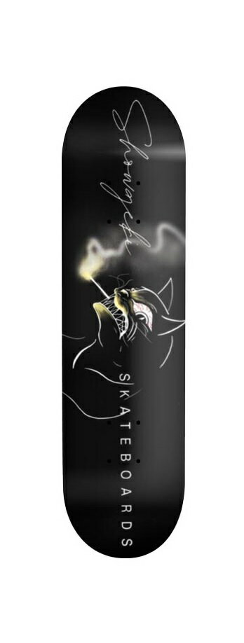 SHOWGEKI 7.375 x 29.75　SKATEBOARDS KURONEKO ショウゲキ　スケートボード　デッキ