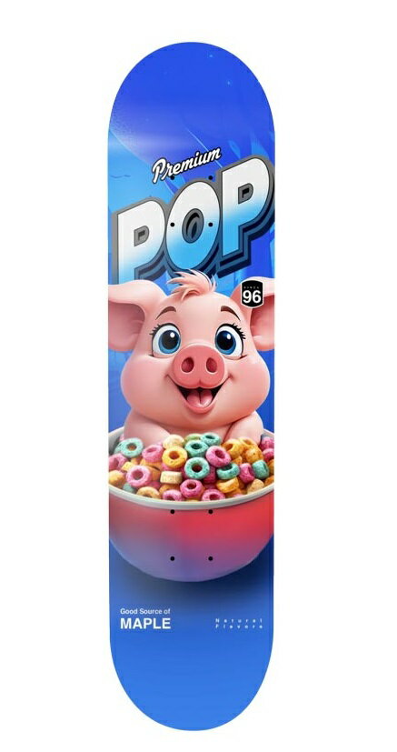 PREMIUM 7.5 x 30.875　SKATEBOARDS POP PIGGY KIDS　プレミアム　スケートボード　デッキ