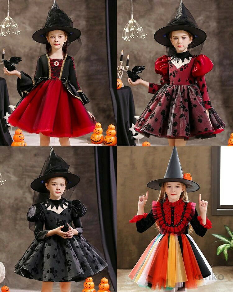 商品説明 color="#000000">商品名可愛い子供魔女・小悪魔衣装♪ 小さなかわいい魔女発見！ 素敵なデザイン、鮮やかなカラー、個性的で、 ハロウィンに着て行っても目立つこと間違いなし！ ハロウィン等のイベントやパーティでも大活躍す...