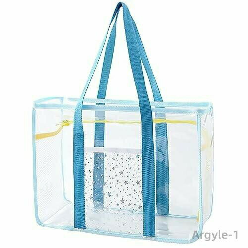 プールバッグ ビーチバッグ 大容量 ビニールバッグ レジャー 海 夏 水遊び PVC防水 トートバック 丈夫 万能バック アウトドア ブルーサイズ：約 横37×縦26.5cm×マチ16cmカラー：ピンク、グリーン、ブルーネイビー【おしゃれデ...