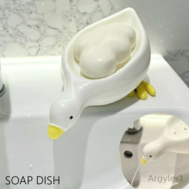 あひる型でかわいいソープディッシュです。 水切りの穴付きで、石鹸についた水をしっかり切ってくれます♪ 【サイズについて】 画像をご参照ください。 【カラーについて】 生産ロットにより柄の出方や色の濃淡が異なる場合がございます。 お使いのモニ...
