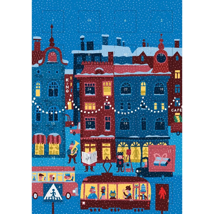 フィンランドの人気イラストレーターのアドベントカレンダー。 12月1日から24日まで、1つずつ窓を開けて、クリスマスまでのカウントダウンを楽しみます。 シンプルなペーパータイプで、お部屋のアートとして楽しめます。 デザインごとに、窓の内側に...