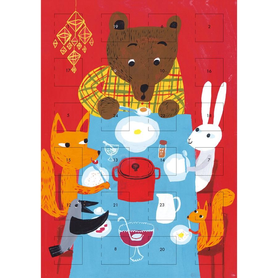 フィンランドの人気イラストレーターのアドベントカレンダー。 12月1日から24日まで、1つずつ窓を開けて、クリスマスまでのカウントダウンを楽しみます。 シンプルなペーパータイプで、お部屋のアートとして楽しめます。 デザインごとに、窓の内側に...