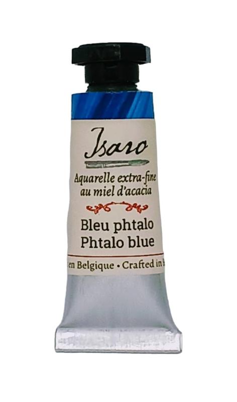 isaro 透明水彩絵の具 7ml チューブ (phtalo blue)7mlチューブ