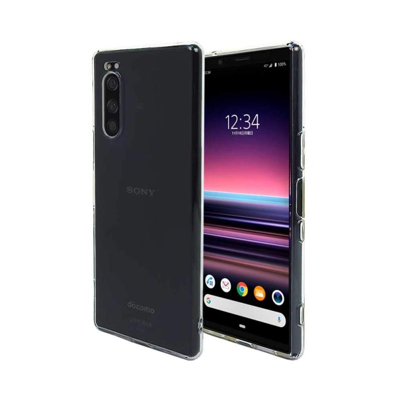 Provare Xperia 5 SO-01M SOV41 901SO ケース 透明 シリコン 耐衝撃 軽量 カバー【対応機種】Xperia 5 SO-01M SOV41 901SO ストラップホール付き【カラー/ 素材】クリア/ TPUシ...
