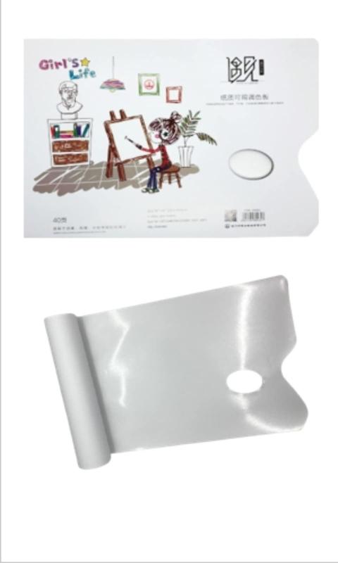KSKGREEN 40枚綴り使い捨てペーパーパレット 水彩 油絵の具セット 油絵 アクリル絵具絵を描いたあと、洗う必要なしの使い捨てペーパーパレット40枚綴りで経済的さまざまな絵の具に対応左利きにも対応少し大きめサイズ（タテ25.4×ヨコ3...