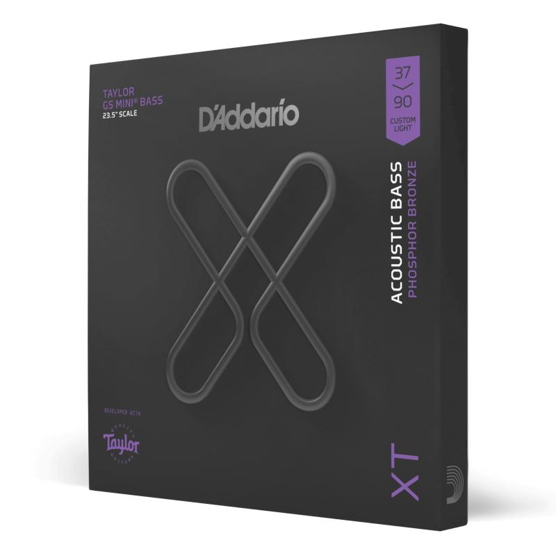 D'Addario ダダリオ アコースティックベース弦 XT コーティング弦 フォスファーブロンズ Custom Light GS Mini .037-.090 XTB3790 【】Taylor GS Miniベース、およびスケール長が23...