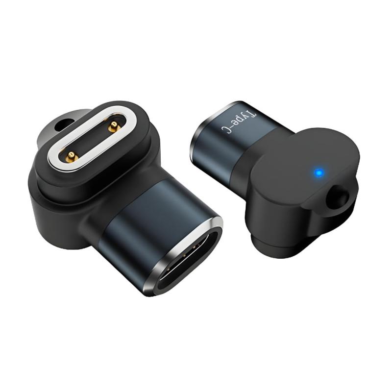 chenyang USB C - スマートウォッチ充電器磁気充電アダプター ピッチ7.62mm 2ピン/4ピンスマートウォッチ/骨伝導ヘッドホン用 2個パック