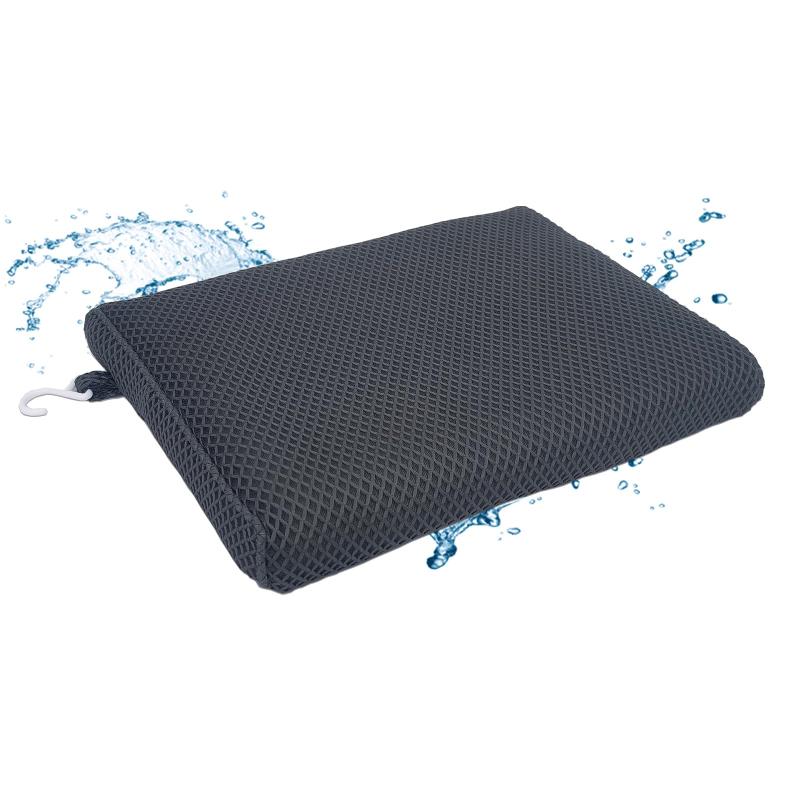 AIRMFJI シャワーいす用クッション40x30x5センチ 4Dメッシュ 洗えるクッション お風呂 イス クッション 通気性 滑り止め シャワーチェア 座面パッド 風呂椅子マット高さ調整デザイン：このシャワーシートクッションは特別に高さを...