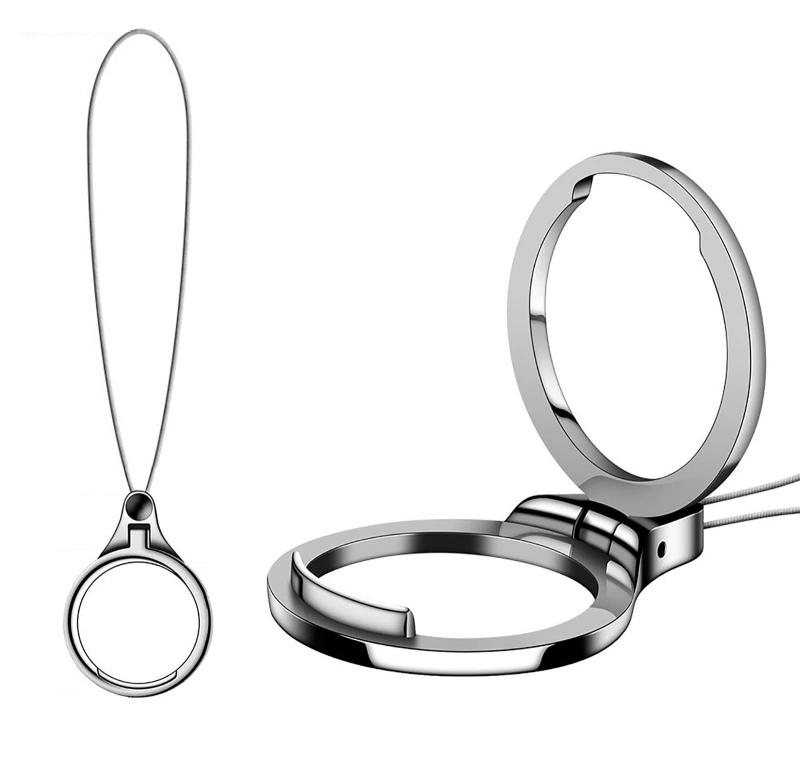[RAFEIO] スマホストラップ 携帯ストラップ スタンド兼用 一つで二役 スマホ ストラップ 内径23mm 超軽量8g 厚み5mm 8kg耐える リングストラップ スマホ落下防止 さびない 丈夫