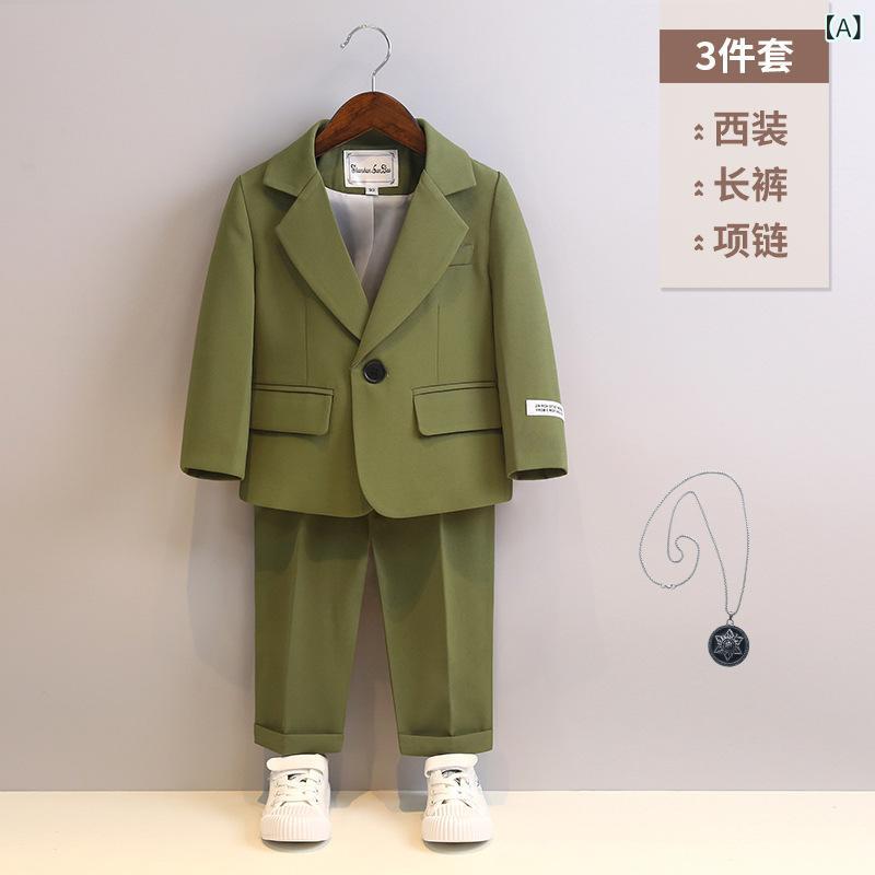 ・対象性別: 男・カテゴリ: 童外套/ジャケット/コート・スタイル: 英倫・柄: 無地・厚み: 普通・フード: フードなし・主な要素: セットアップ・袖丈: 長袖・衣丈: 短丈・閉じ方: 片ボタン・主な素材: ポリエステル80%・裏地素材:...