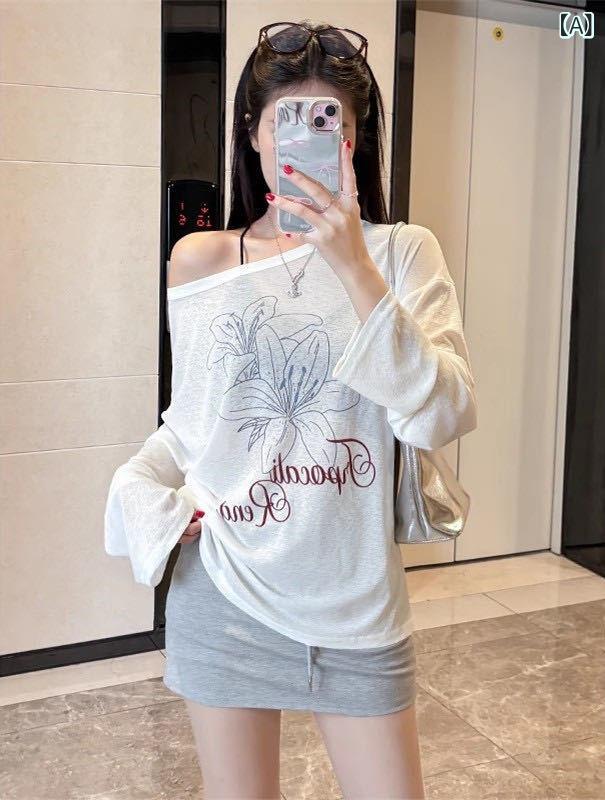 ・カテゴリ: Tシャツ・スタイル: 通勤・主な素材: 綿95%以上・柄: 植物花卉・袖丈: 長袖・ネックライン: クルーネック・袖型: 標準・カラー展開: ホワイト、ピンク、ベージュ、ブルー、グリーン、ブラック・サイズ展開: フリーサイズ・...