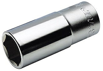 サーフェイスディープソケット (差込角12.7mm) 17mm DS-417材質：SCM435　■l：16mm・6角サーフェイスタイプ（面接触）のためボルト・　ナットの角がナメにくく、高い安全性を確保します。　動力用ソケットの基本は6角です...