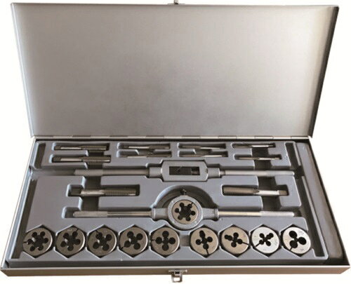 タップダイスセット　メートルネジ（M）自動車用 M12-1/2Sセット内容・中タップ6×1.0　8×1.25　9×1.2510×1.25　11×1.25　12×1.514×1.5　16×1.5　18×1.5・38径ダイス6×1.0　8×1....