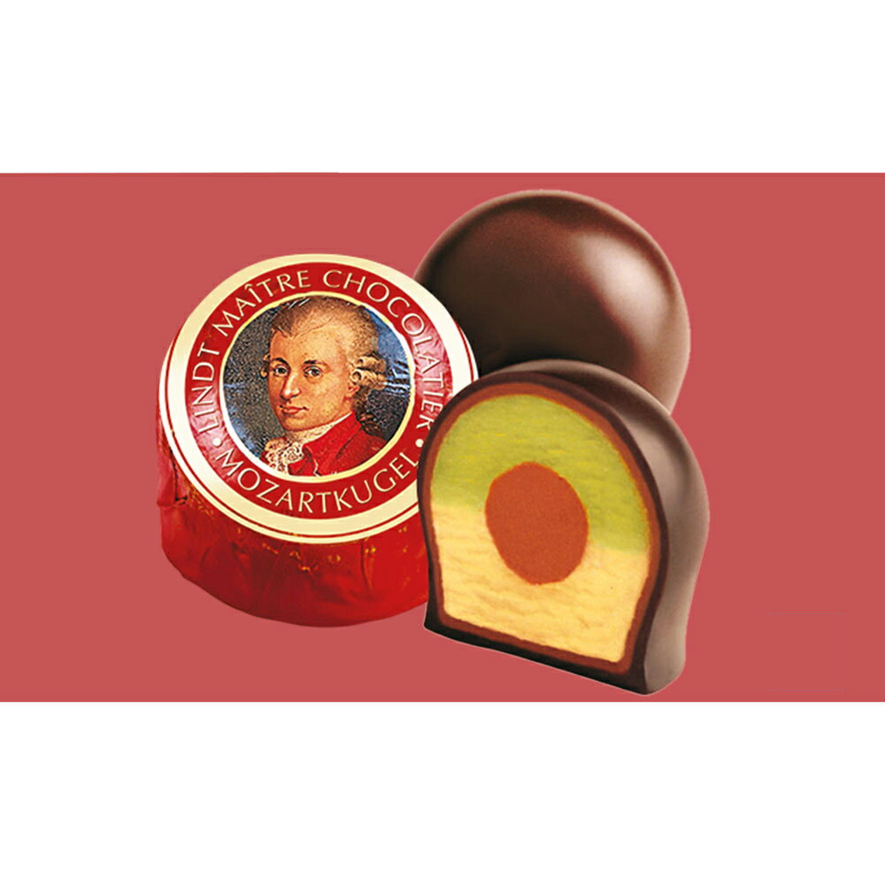 ダークチョコレート、ピスタチオ、マジパンが織りなす絶妙なハーモニー。モーツァルトをモチーフにした包みのチョコレート。 【内容量】3個 【内容】モーツァルトダーク 3個 【パッケージサイズ】- 【原産国】オーストリア 【原材料】砂糖、アーモン...