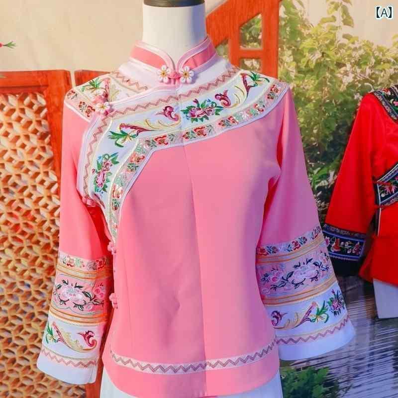 Buyi 少数 民族 貴 州 族の 民族 衣装 衣類 セット Zhuang 刺繍サイズ: S.M.L.XL.2XL.3XL色の分類: シングルトップ.スーツ.スカート※除法を削除してください。→ ※除法を削除してください。→ 発売時期：年秋