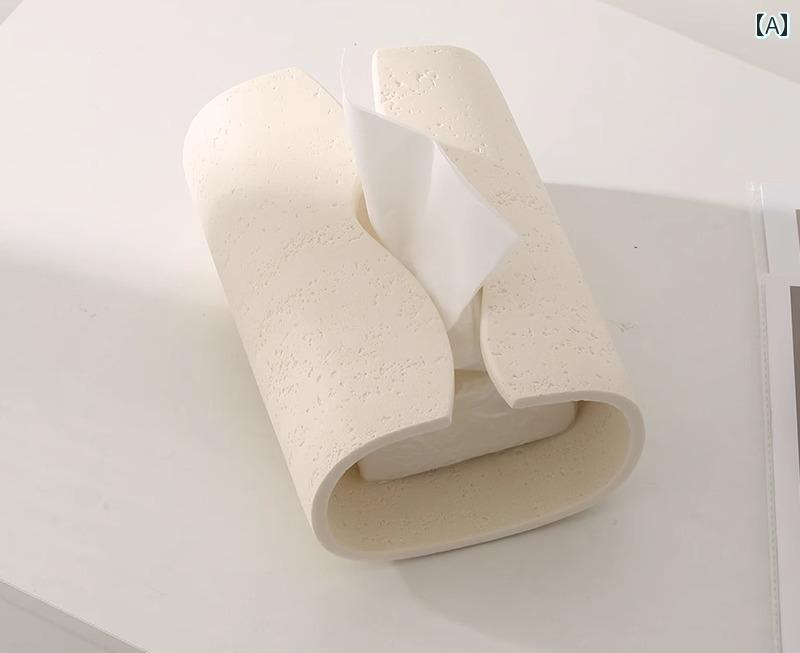 オフホワイト ティッシュボックス ラグジュアリー ナチュラルテイスト モダン シンプル モノトーン ティッシュ入れ素材: -