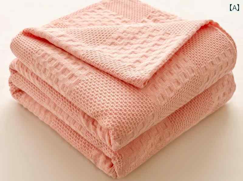 綿 ブランケットお昼寝用 オフィス タオル ブランケット 冬用 厚手 オールシーズン ガーゼ エアコン対策 ワッフル 無地 カラー 膝掛け素材: コットン素材構成: コットン