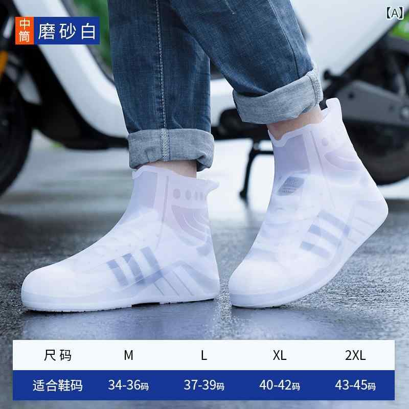 男女兼用 レインブーツ アウター用 シリコン シューズ カバー 防水 滑り止め 雨天用 厚手 耐摩耗性 子供用 ウォーター シンプル材質: TPEサイズ：M [34-36ヤード] L [37-39ヤード] XL [40-42ヤード] 2XL...