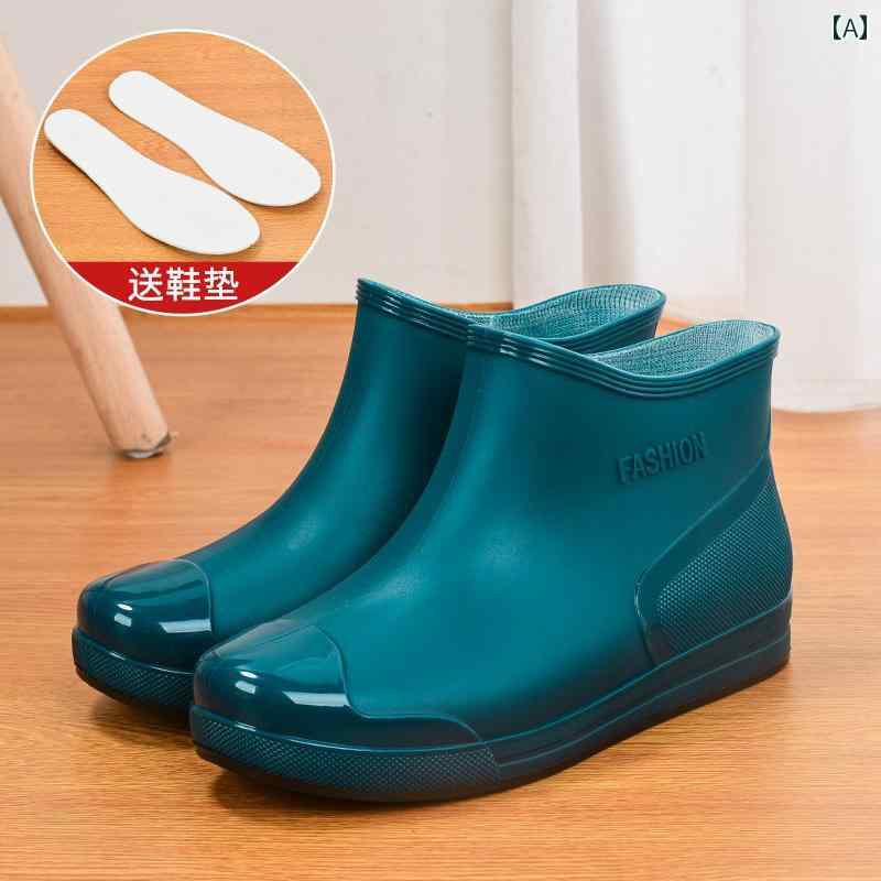 ウォーター シューズ 防水 滑り止め レインブーツ レディース 大人 アウトドア キッチン ワークシューズ ロー チューブ ラバーシューズ オーバー メンズブーツ素材：PVC裏地素材：布上部の高さ：ショートチューブ（チューブの高さ10〜20...