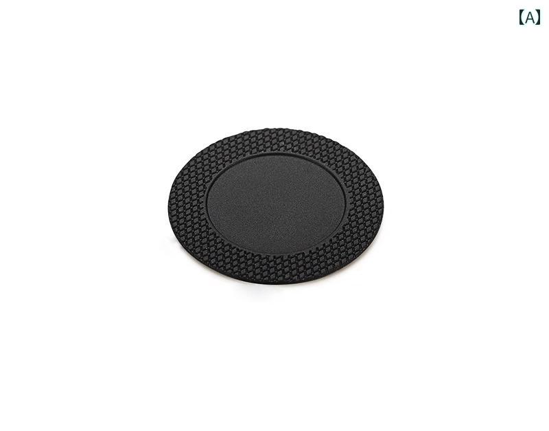 断熱 コースター 粘着 シリコン ウォーターコースター 滑り止め 耐摩耗 カップ 底のパッド 水筒 貼り付け シンプル 機能性