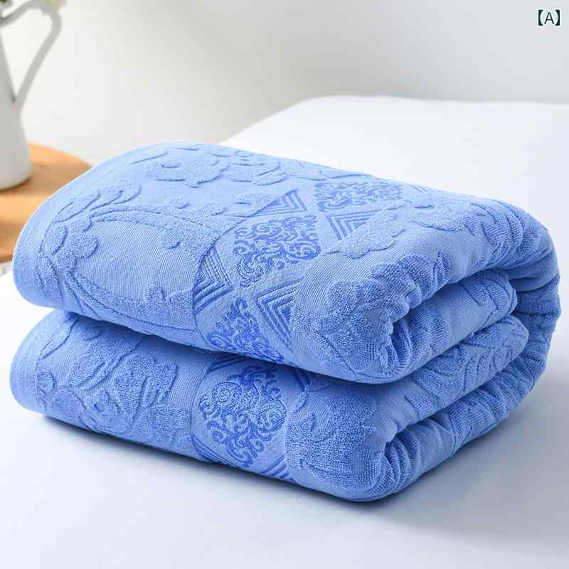 クラス A コットン 昔ながら タオルケット シングル ダブル ブランケット 家庭用 エアコン 綿 夏 ランチ ブレイク インテリア素材：フレンチテリーサイズ：100x150cm [子供用モデル] は縮み防止加工済み.150x200cm [...