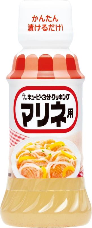 キユーピー 3分クッキング マリネ 用 200ml砂糖類(砂糖、ぶどう糖果糖液糖)、醸造酢(国内製造)、たまねぎ酢漬、食塩、ぶどう発酵調味料、濃縮レモン果汁、香辛料、チキンエキスパウダー/調味料(アミノ酸等)、酸味料、増粘剤(キサンタンガム...