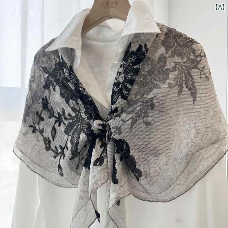 スカーフ ショール マフラー シンプル おしゃれ レディース コーディネート エレガント フラワー 花柄 ネック長さ: 108cm