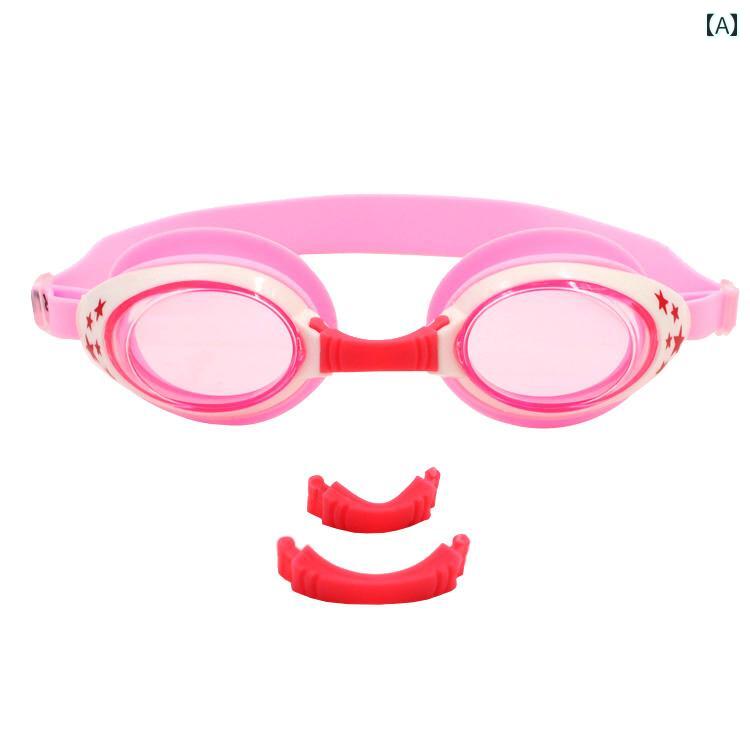 な.子供用防水・曇り防止 スター スイミング .ゴーグル 男の子 女の子 学生 ユニバーサル.カラフルカラー.目の保護.海色の分類：ピンク.ブルーゴーグルの種類: 曇り止めゴーグル対象：子供