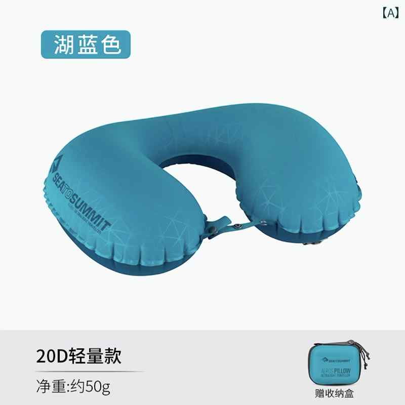 アウトドア 軽量 旅行用 睡眠 枕 U字型 インフレータブル ウエスト パッド 複数 色 オプション トラベル ビジネス 持ち運び コンパクト