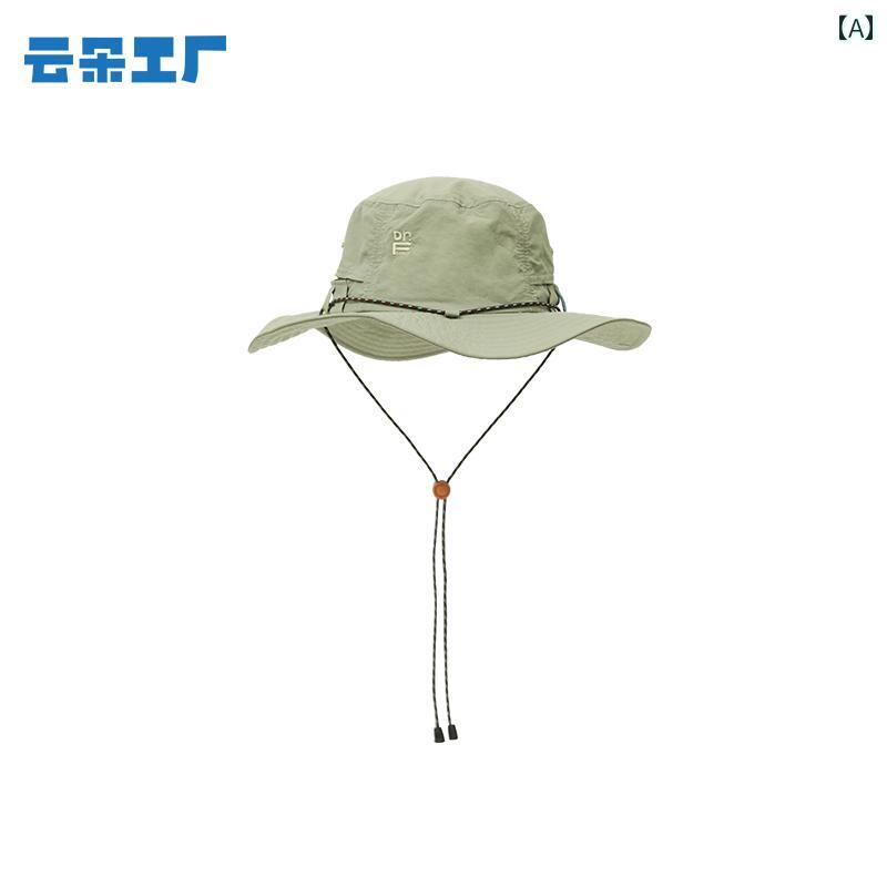 サンシェード キャンプ用 帽子 つば広 フィッシャーマン ハット 春夏 アウトドア 登山 カジュアル トラベル おしゃれ 主な素材：ナイロン対象者: 男女共用サイズ：M（帽子周り59cm）L（帽子周り62cm）