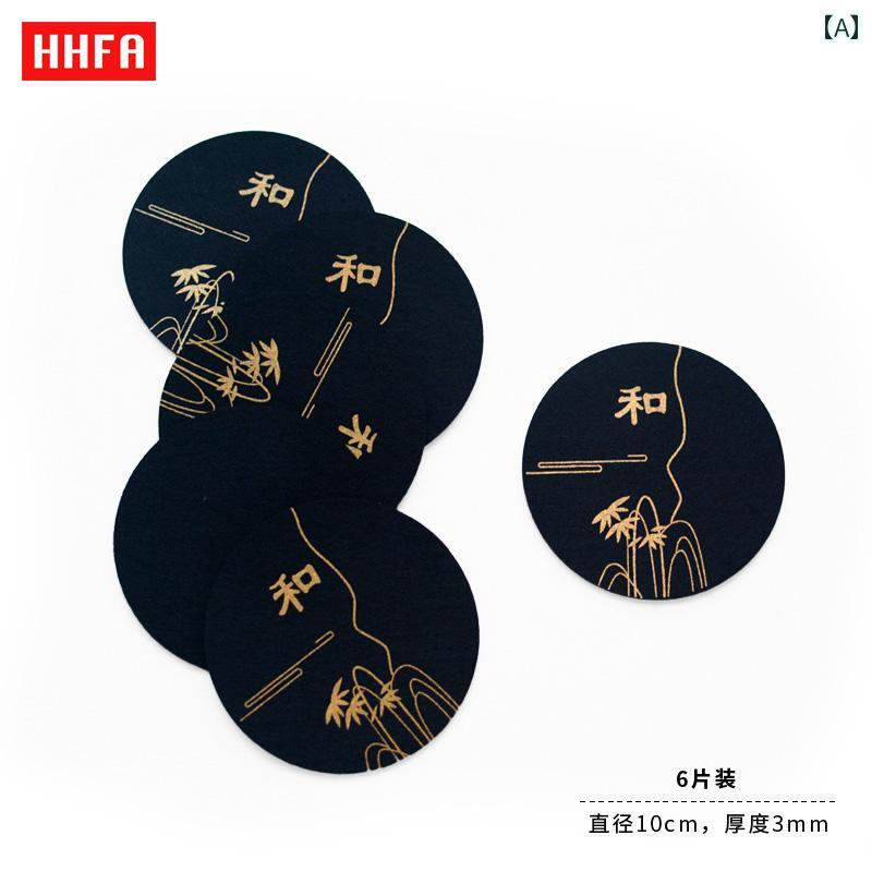 おしゃれ フェルト ティー コースター 吸収 滑り止め 断熱 ティーポット パッド ティーセット 茶道 アクセサリー インテリア