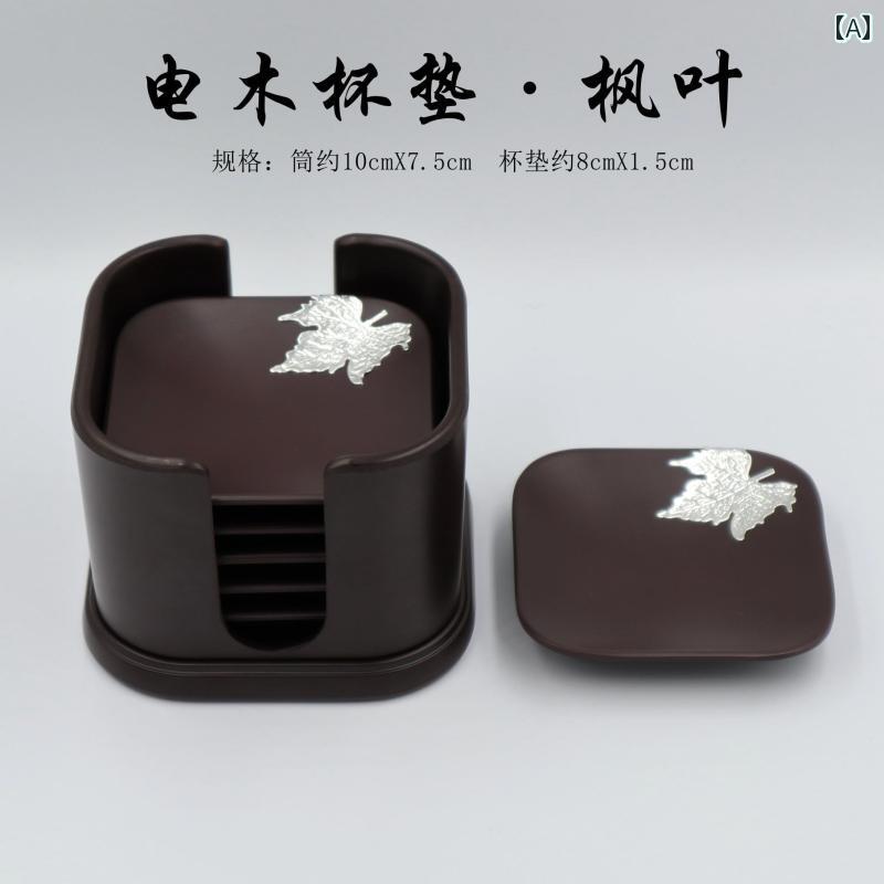 ベークライト ティー コースター 火傷 防止 オフィス 断熱 パッド 茶道 豪華 カンフー セット アクセサリー インテリア キッチン