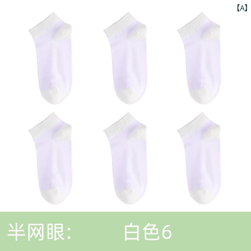 ソックス レディース 夏 薄手 浅め 透明 ボート 2025 綿 ショート 白 レディースソックス カジュアル コーディネートメイン生地素材：綿生地素材構成: 綿対象性別：女性