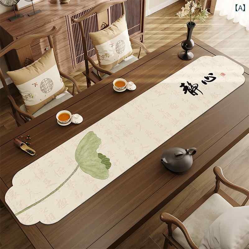 チャイナ風 テーブル 旗 茶 マット 禅 卓 ロング ストリップ 吸収 防水 インテリア モダン おしゃれ リビング ダイニング具体的な仕様：パターン/サイズのカスタマイズについては.カスタマーサービスにお問い合わせください❤33CMx80...