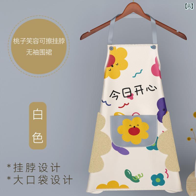 エプロン キッチン 家庭用 防水・ 耐油 ケータリング 調理用 カバー オール おしゃれ 作業服 ホームインテリア シンプル カジュアル