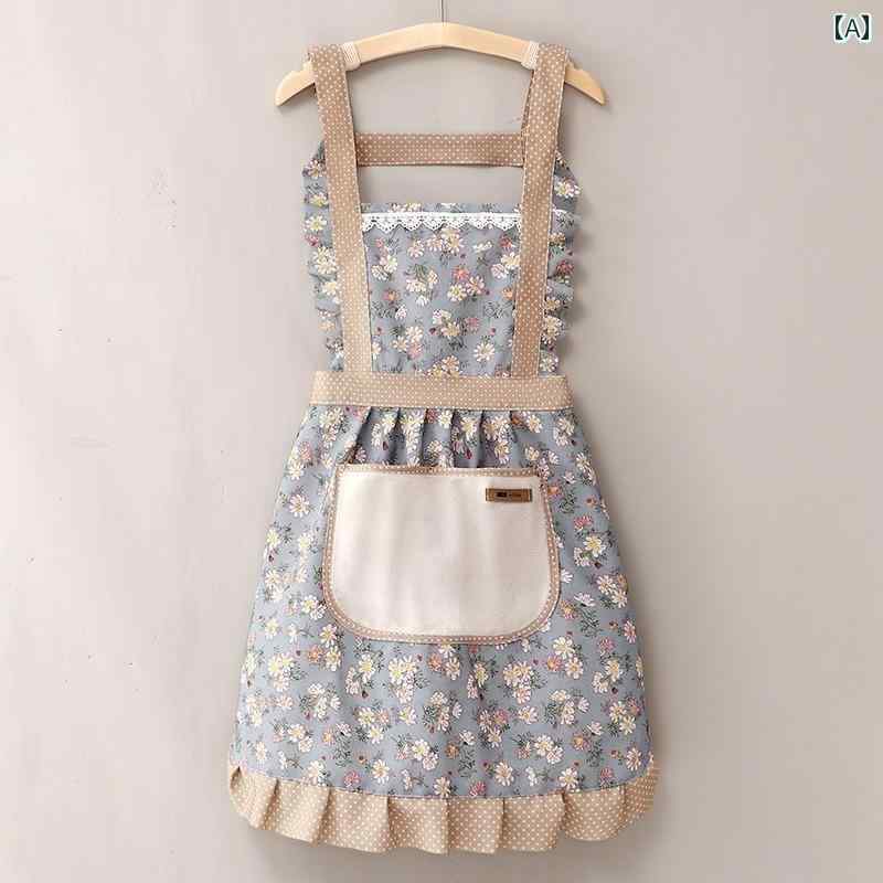 綿 エプロン キッチン 家庭用 ケータリング 調理 ネット 赤 オーバーオール 女性 防護服 ホームインテリア シンプル カジュアル素材: 綿サイズ: フリーサイズ