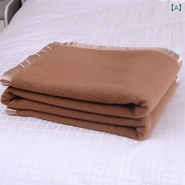 暖かい ウールブランケット ウール 柔らかい 防 湿 昔ながらの 豪華 ブランケット シングル ダブル 厚手お 昼寝用 ブランケット素材: ウールサイズ：150×200cm 1.8kg.180×200cm 2.2kg.200×230cm 2...