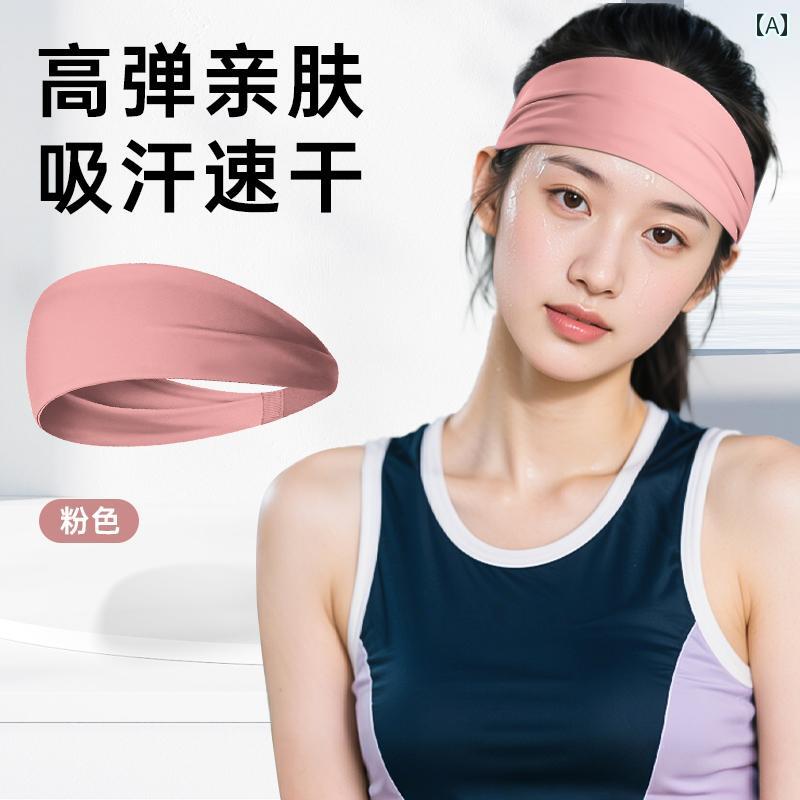 スウェット バンド 吸汗 スポーツ用 女性用 ランニング用 防汗 シンプル 無地