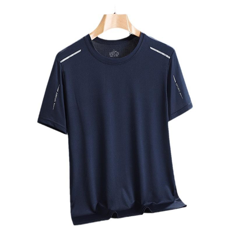 Tシャツ メンズ 男性用 半袖 ポリエステル トップス 薄手 速乾 接触冷感 通気性 カットソー プリントTシャツ ホワイト グレー ブラック ネイビー・カテゴリ: Tシャツ・スタイル: ベーシック・柄: 文字・フィット: スリム・対象: ...