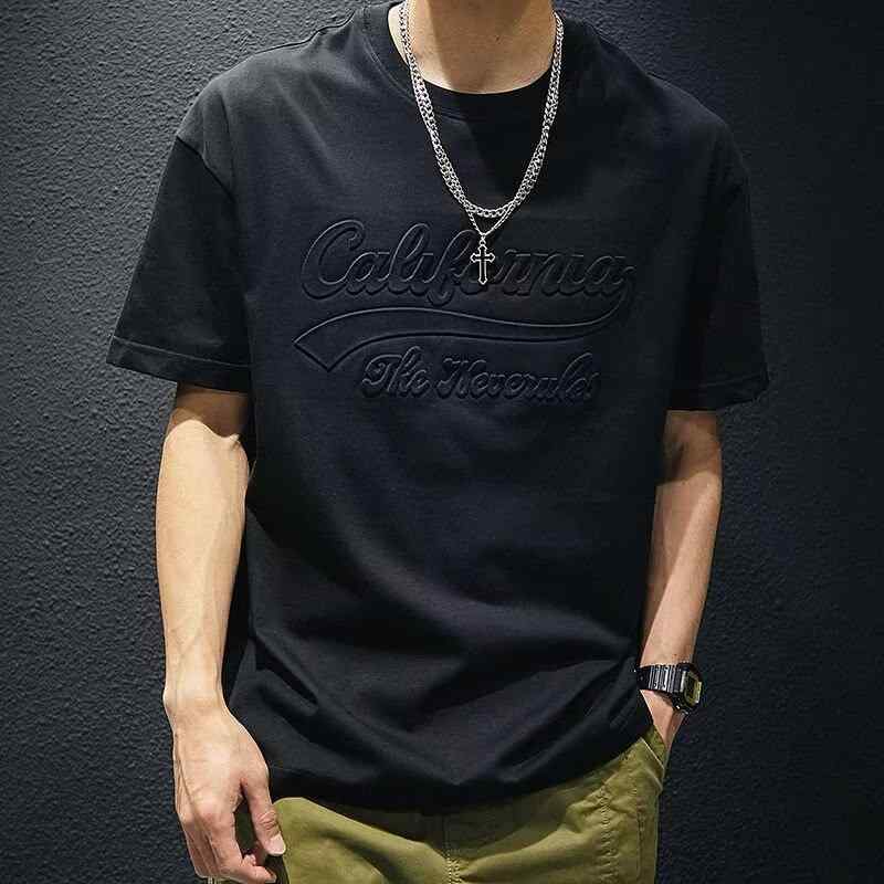 Tシャツ メンズ 男性用 半袖 ルーズフィット クルーネック 無地 ポリエステル混紡 スポーツ レジャー カジュアル ブラック ホワイト グレー・スタイル: スポーツ.カジュアル・素材: ポリエステル・柄: 無地・タイプ: プルオーバー・ネ...
