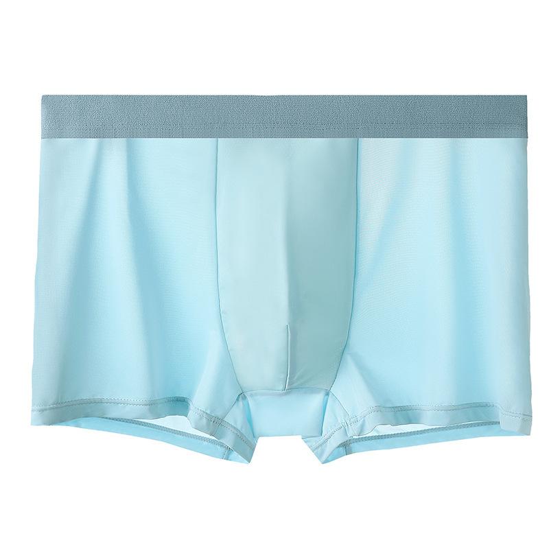 3個セットメンズ 下着 トランクス 接触冷感 無縫製 大きいサイズ 通気性 軽量 薄手 夏用 銀灰 グリーン 浅ブルー 深グレー 深ブルー ブラック・機能: 通気性・生地名: 半光光糸・生地密度: 140デニール・織り方: ニット・股部分裏...