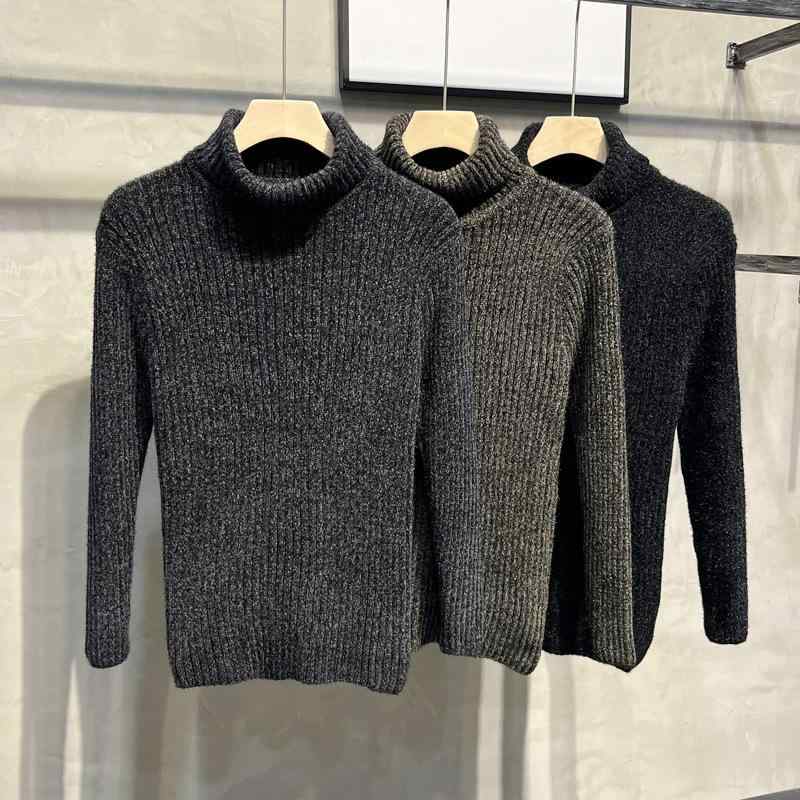 ニット メンズ 男性用 羊毛 セーター タートルネック プルオーバー 厚手 無地 秋冬 防寒 暖かい 混 トップス 韓国 黒 ブラック カーキ グレー・スタイル: 韓国・タイプ: プルオーバー・フィット: ルーズ・ネックライン: ハイネック...