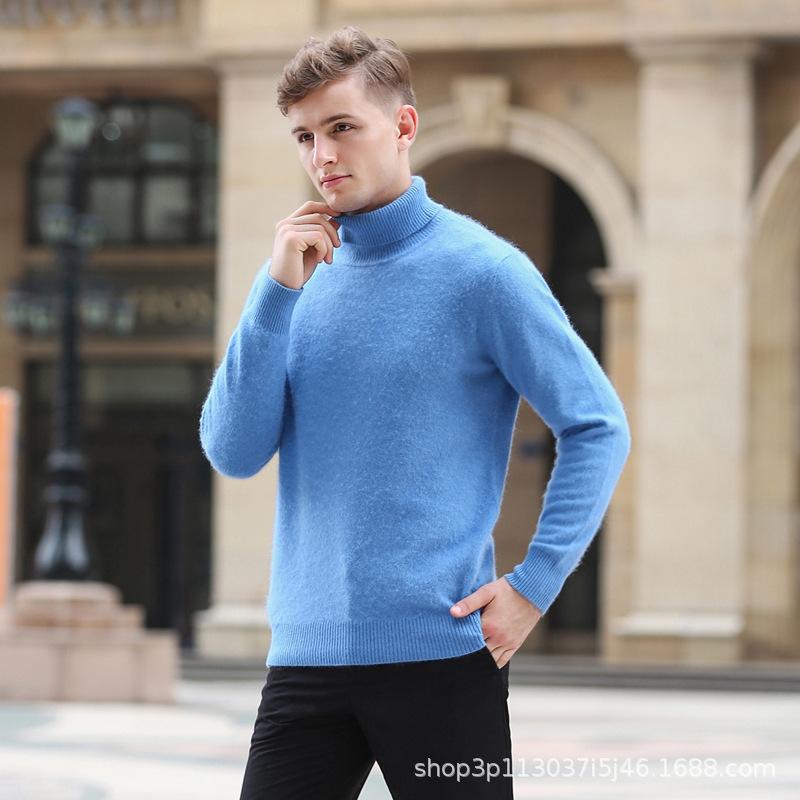ニット メンズ 男性用 貂绒 セーター ウール 混紡 襟付き プルオーバー 無地 厚手 ビジネス カジュアル 秋冬 ベージュ ブラック グレー キャメル ブルー コーヒー・カテゴリ: 羊毛混セーター・スタイル: ビジネス・袖丈: 長袖・ネッ...