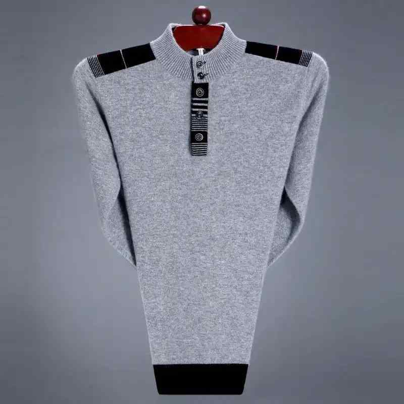 ニット メンズ 男性用 秋冬 ニットトップス ウール 混紡 長袖 丸首 厚手 ビジネス 紳士 赤 グレー 黒 茶・項目名: カテゴリ・値: 羊毛セーター・項目名: スタイル・値: プルオーバー・項目名: シルエット・値: ルーズ・項目名: ...