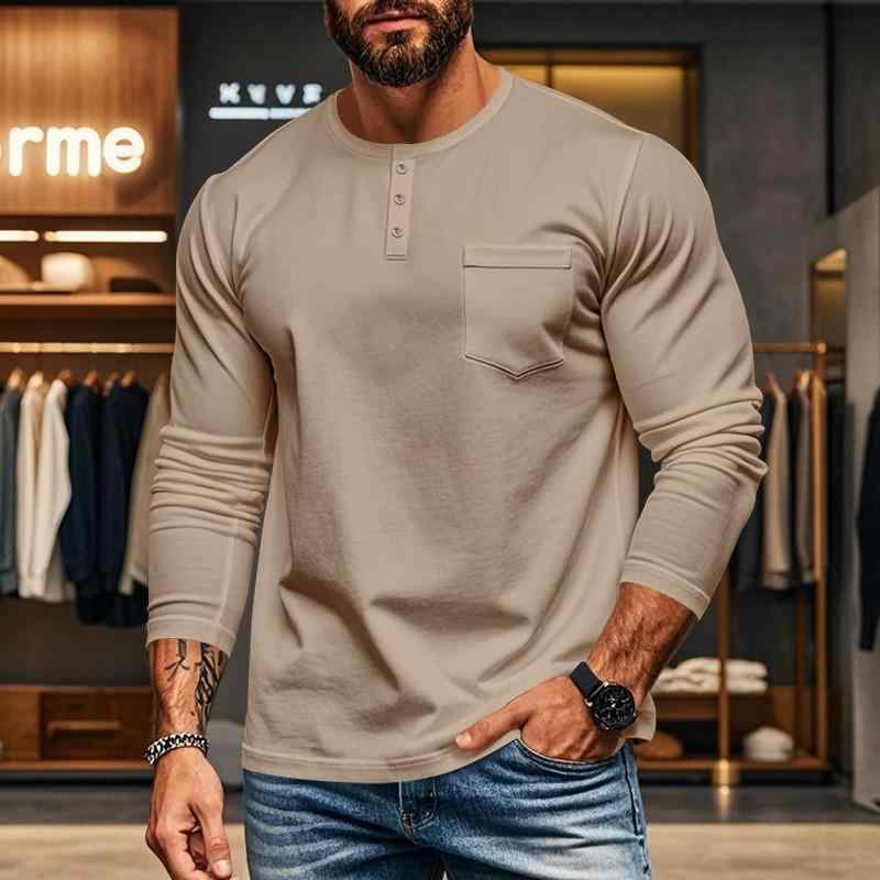 Tシャツ メンズ 男性用 長袖 トップス ラウンドネック カットソー ポリエステル 無地 伸縮性 通気性 秋冬 カジュアル 白 黒 カーキ・スタイル: ベーシック・柄: 無地・フィット: ルーズ・対象年齢: 成人・対象: メンズ・カテゴリ:...