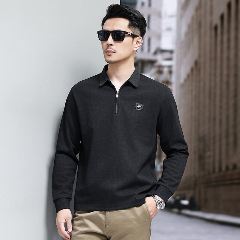 Tシャツ メンズ 男性用 厚手 ハーフジップ 襟付き トップス 春秋 向け コットン 綿混紡 ビジネス カジュアル 普段使い インナー 深グレー ブラック・カテゴリ: Tシャツ・スタイル: 都市・素材: 綿・柄: -・フィット: 合体型・対...