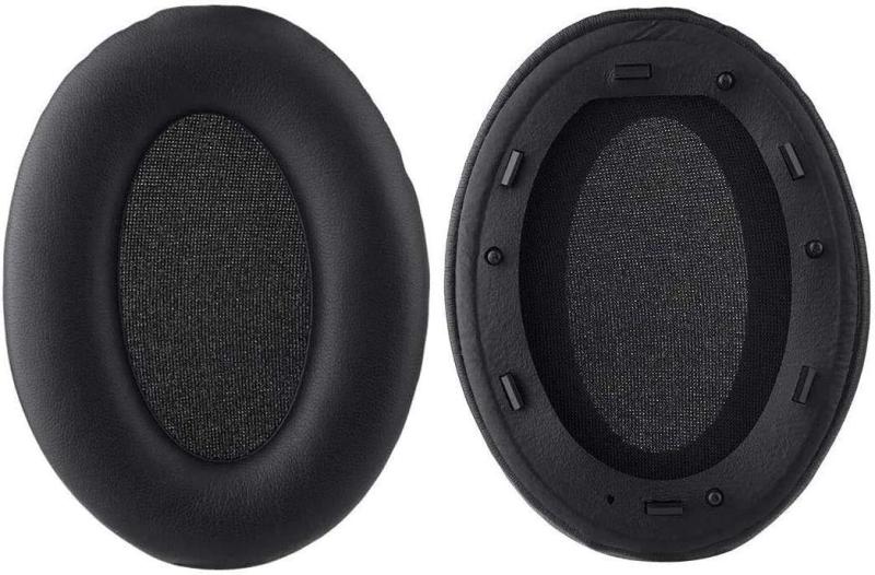 WH-1000XM3イヤーパッド交換用イヤーパッドプロテインPUレザーイヤークッションSony WH-1000XM3ワイヤレスノイズキャンセリングオーバーイヤーヘッドフォンと互換性があります（ブラック）【互換性のあるモデル】：Sony WH...